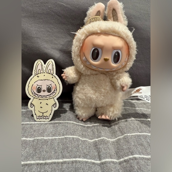 POP MART | Toys | Authentic Popmart Labubu Cream Color Soy Milk Never ...